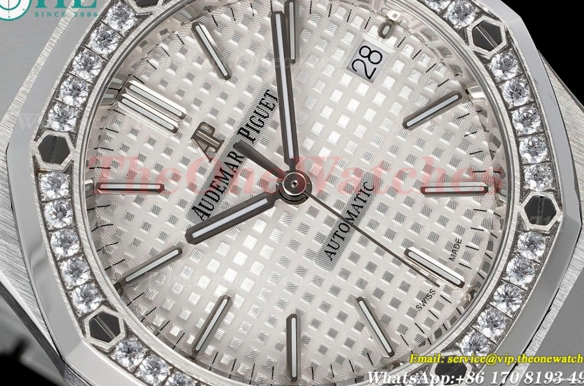 Royal IPF 37mm Super Dia Dial SS SS Clone SA3120 Oak White 15451 0122 ...