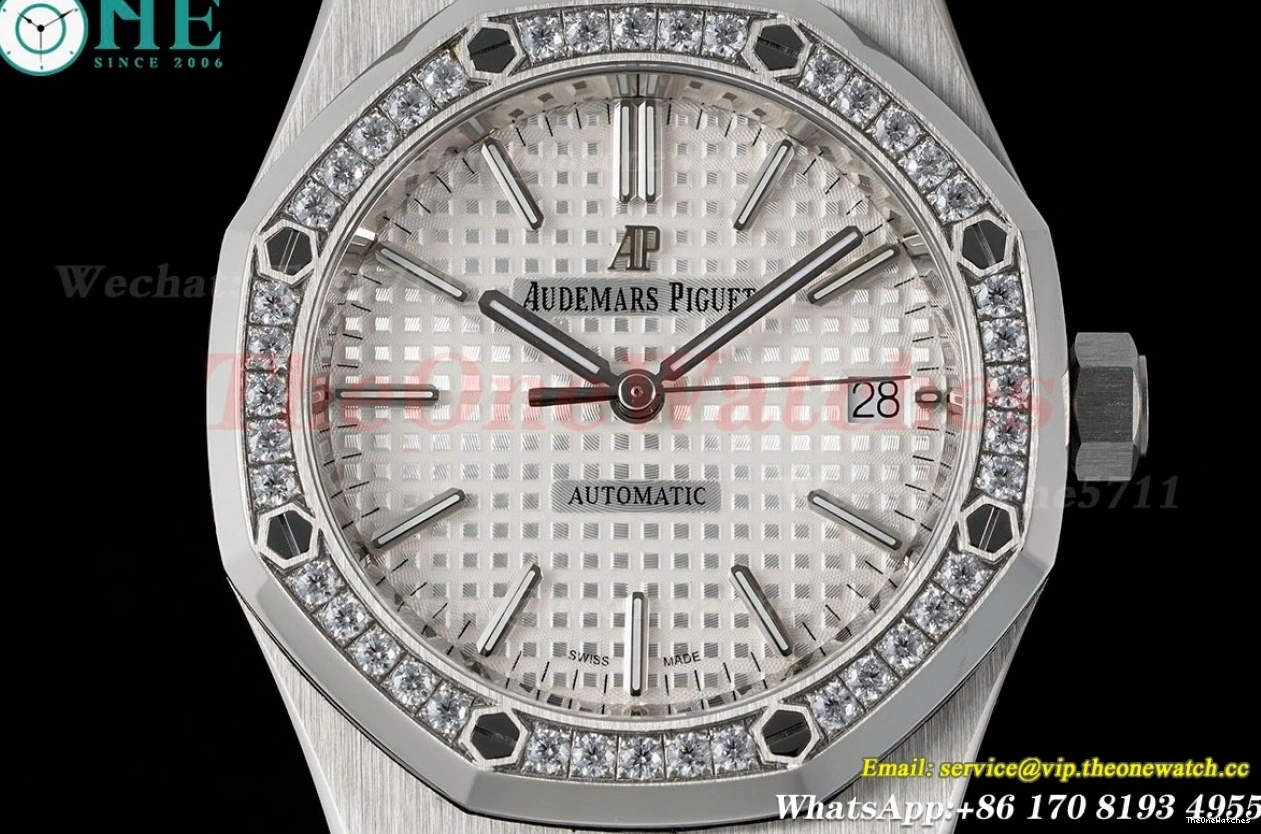 Royal IPF 37mm Super Dia Dial SS SS Clone SA3120 Oak White 15451 0122 ...